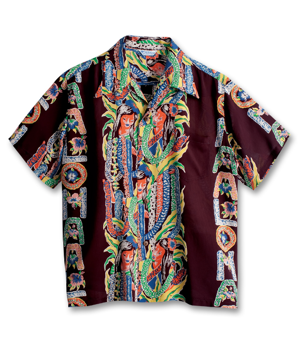 VINTAGE ALOHA SHIRT MUSEUM – “ALOHA LEI BORDER” - ALOHA SHIRT - ヴィンテージ ...